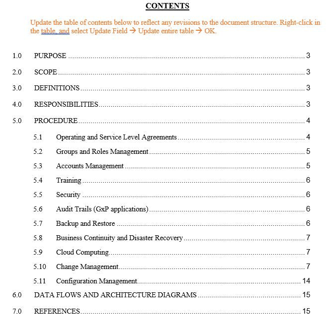 Application Management Standard Operating Procedure (SOP) – GMPWebSource